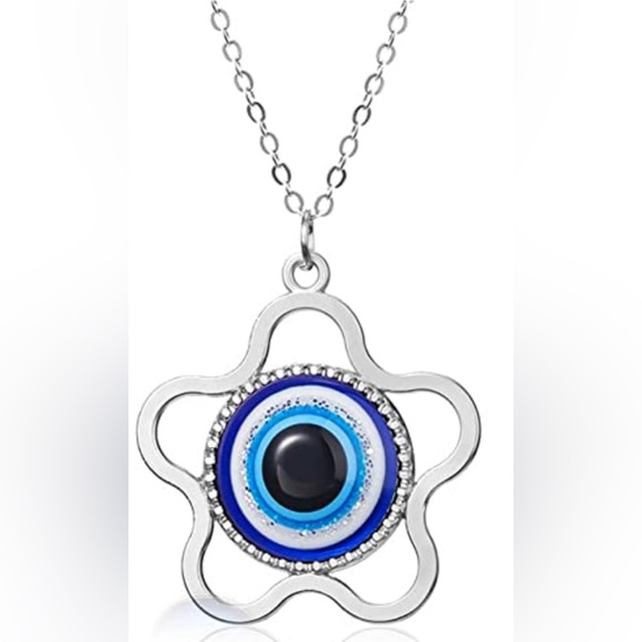 Jewelry | Evil Eye Of Good Luck Protection Pendant And Chain Necklace ...